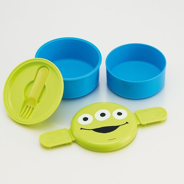 YESASIA : Alien Face Round Lunch Box 500ml (with Fork) - - 生活百貨及精品 - 郵費全免
