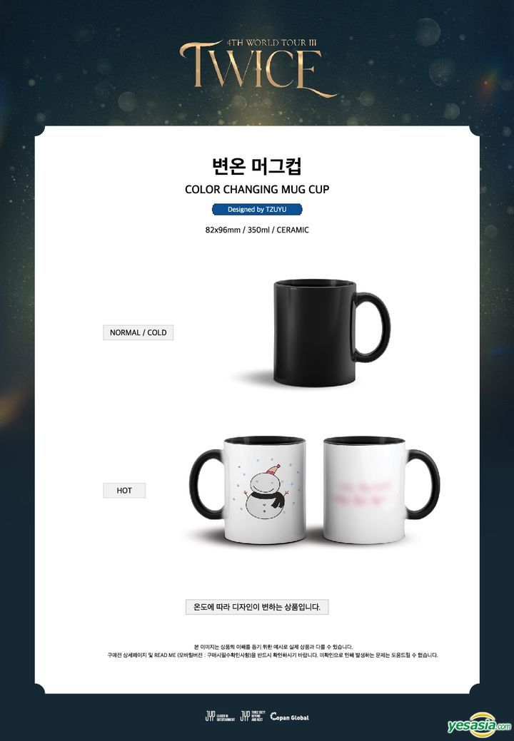 YESASIA: TWICE 4TH WORLD TOUR Ⅲ 2ND MD - 11 COLOR CHANGING MUG CUP ...