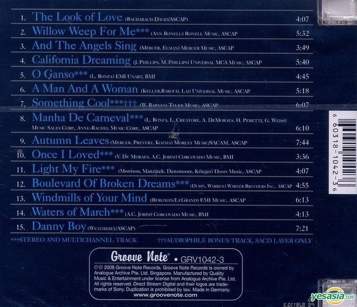 YESASIA: Best Of Jacintha (SACD) CD - Jacintha, Groove Note Records ...