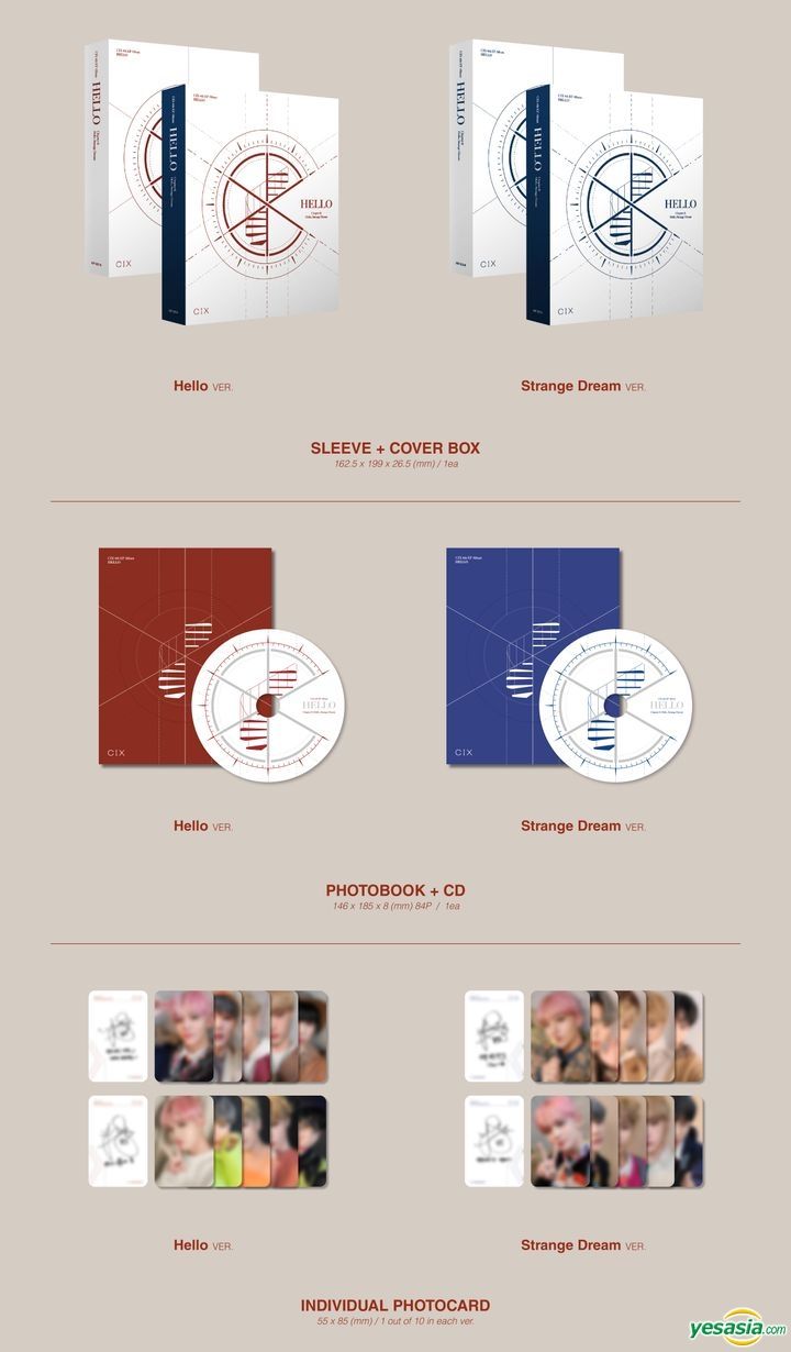 YESASIA : CIX 4th EP Album - ‘HELLO’ Chapter Ø. Hello, Strange Dream (Strange Dream Version) 音樂 ...