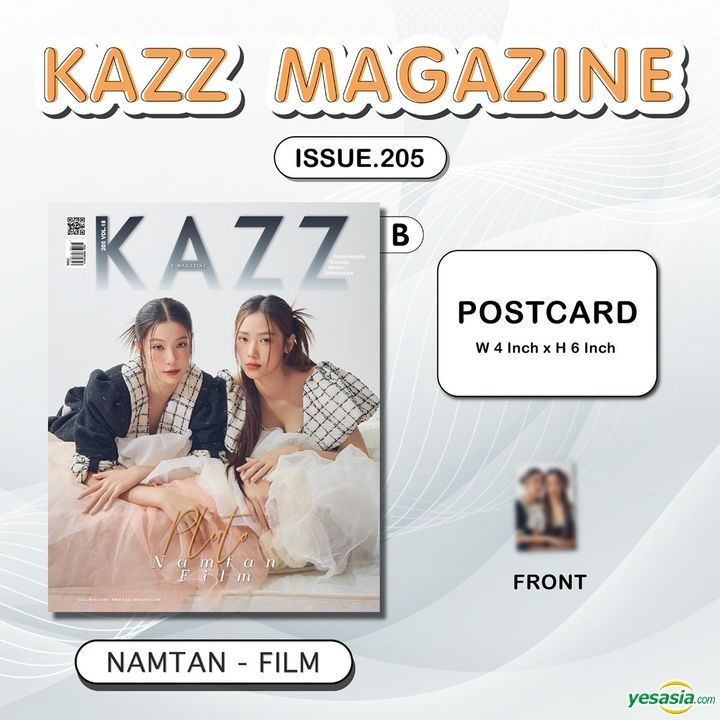 YESASIA: KAZZ Magazine : ISSUE 205 (Cover B : Namtan & Film) PHOTO/POSTER - Namtan Tipnaree ...