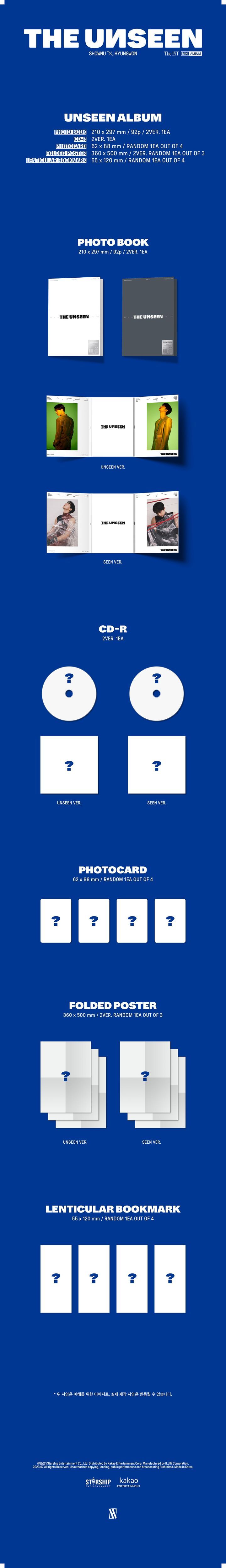 YESASIA: SHOWNU X HYUNGWON Mini Album Vol. 1 - THE UNSEEN (Unseen Album ...