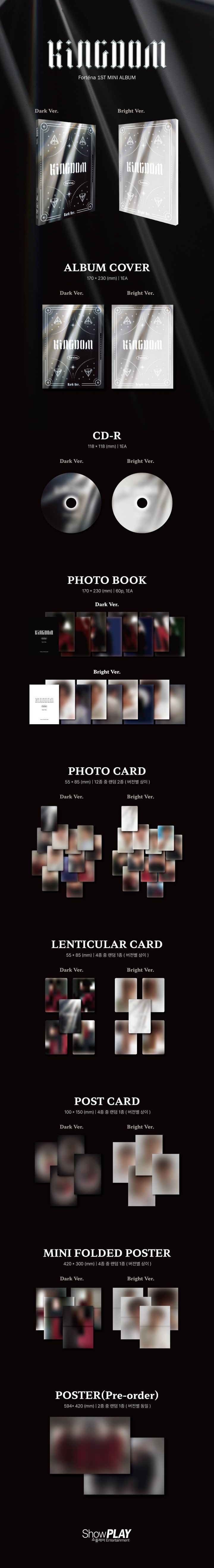 YESASIA: Forténa Mini Album Vol. 1 - KINGDOM (BRIGHT Version) CD ...