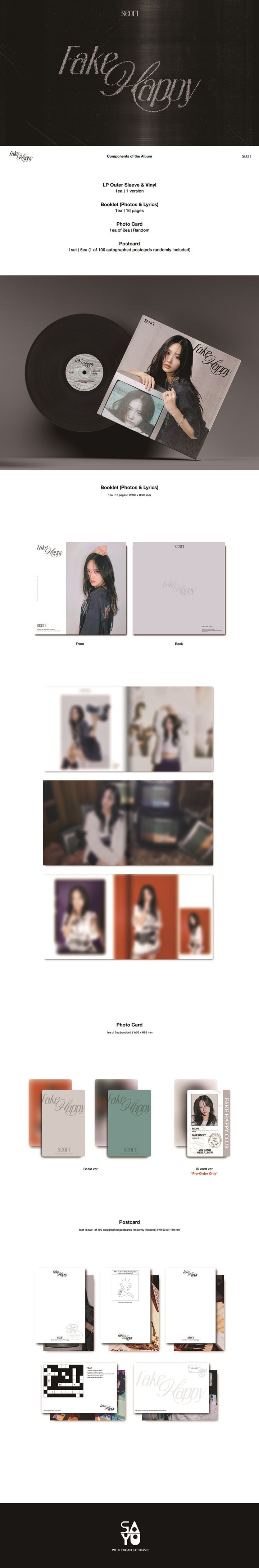 YESASIA: Seori - FAKE HAPPY (LP) - Seori, YG Plus - Korean Music - Free ...