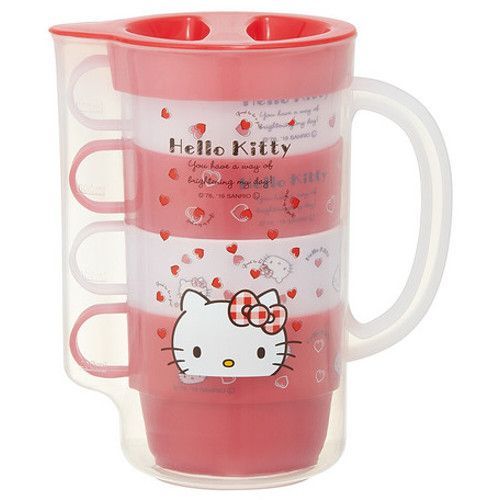 YESASIA: Hello Kitty Stacking Cups 4 Pieces Set with Case - Skater ...