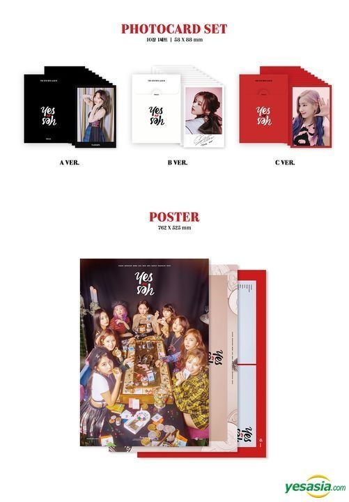 YESASIA: TWICE Mini Album Vol. 6 - YES OR YES (Random Version) + Random Poster in Tube + Random ...