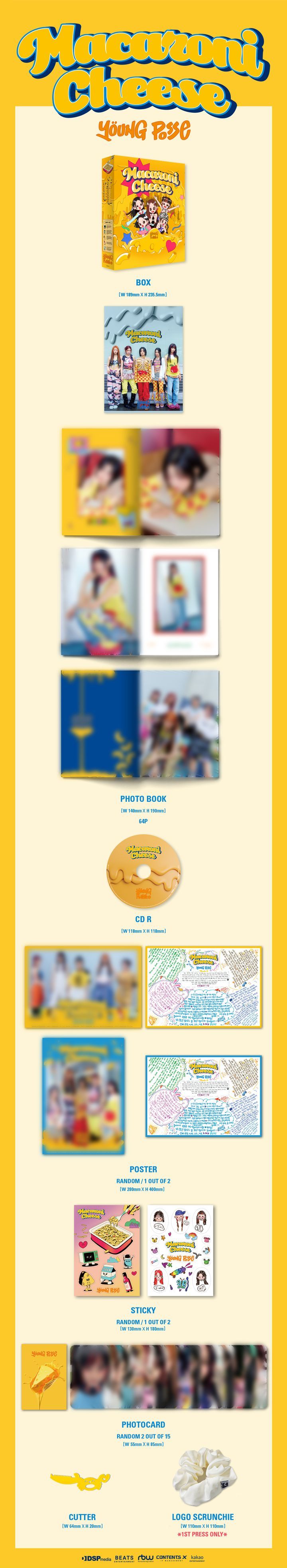 YESASIA: YOUNG POSSE Mini Album Vol. 1 - Macaroni Cheese CD - YOUNG ...