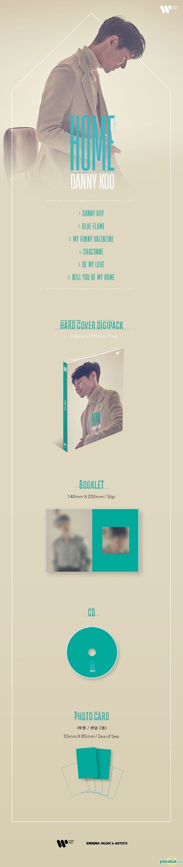 YESASIA: Danny Koo - HOME CD - Danny Koo, Warner Music Korea - Korean ...
