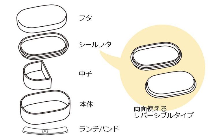 YESASIA : HAKOYA 橢圓便當盒 480ml (梅干) - - 生活百貨及精品 - 郵費全免 - 北美網站