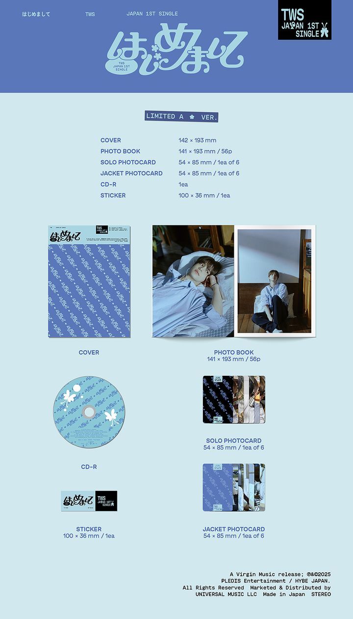 YESASIA: Hajimemashite [Type A] (First Press Limited Edition)(Japan Version) Music - TWS ...