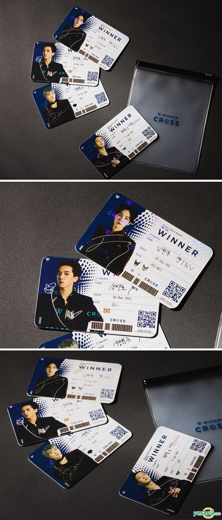 YESASIA: Winner 'CROSS' Official Goods - ID Card Set PHOTO/POSTER ...
