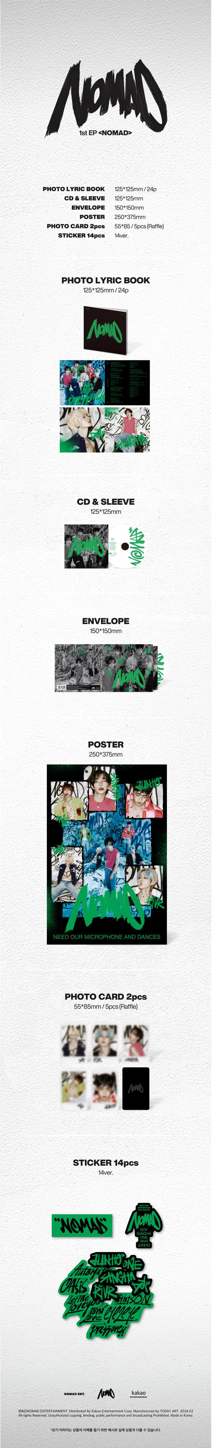 YESASIA: NOMAD EP Album Vol. 1 - NOMAD CD - NOMAD, NOMAD Entertainment - Korean Music - Free ...