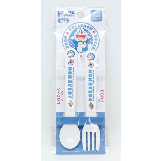YESASIA: Doraemon Cutlery Set (Fork + Spoon) - OSK - Lifestyle & Gifts ...