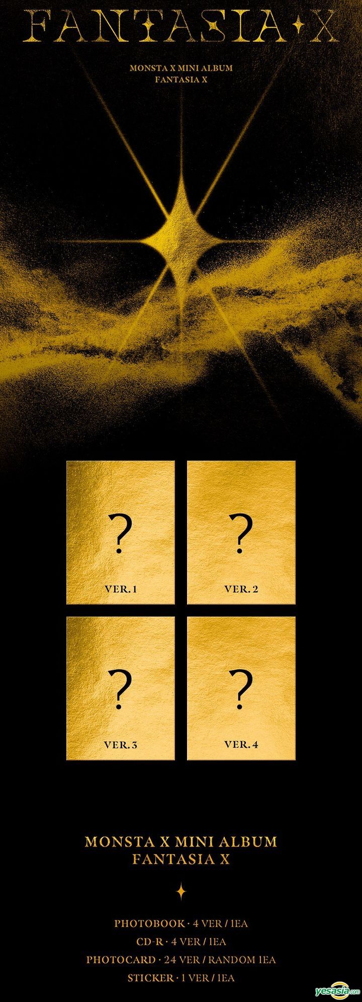 YESASIA: Monsta X Mini Album - FANTASIA X (Version 3) Music - Monsta X ...