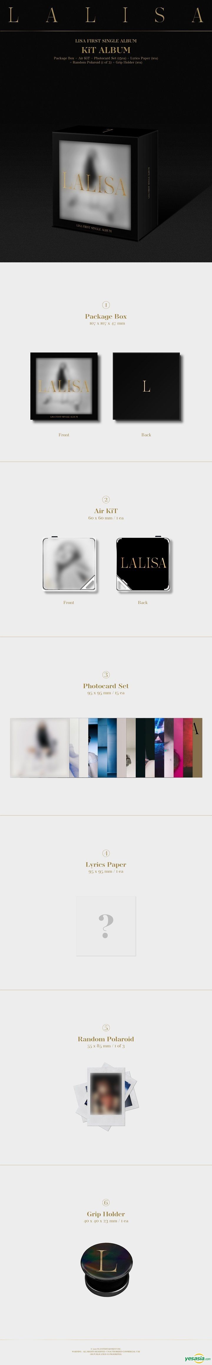 YESASIA: BLACKPINK : Lisa Single Album Vol. 1 - LALISA (KiT Album ...