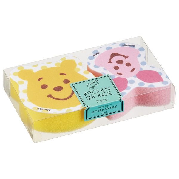 YESASIA: Pooh & Piglet Kitchen Sponge (2 Pieces Set) - Skater ...