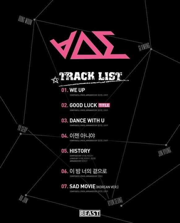 YESASIA: BEAST Mini Album Vol. 6 - Good Luck (Black Version) CD - BEAST ...