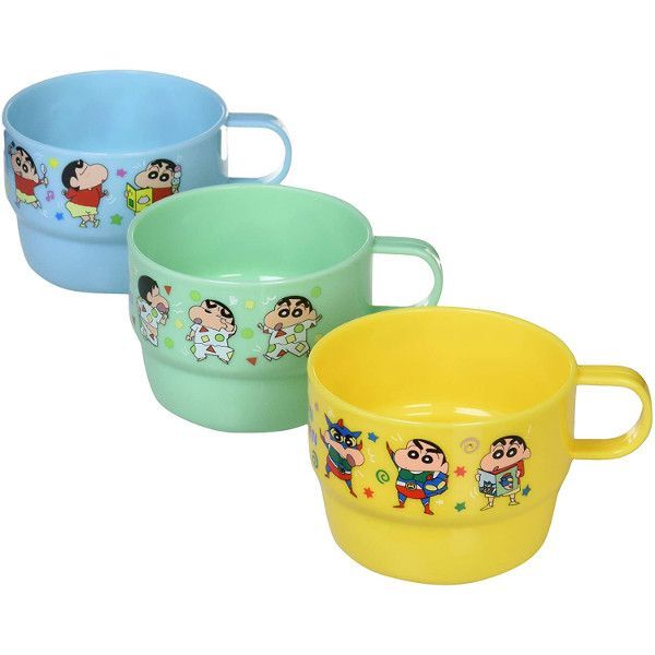 YESASIA: Crayon Shin-Chan Plastic Cup (3 Pieces Set) - T'S Factory ...