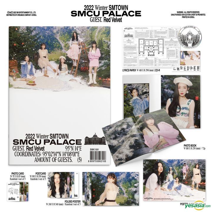 YESASIA : 2022 Winter SMTOWN: SMCU PALACE (GUEST. Red Velvet) + Poster ...