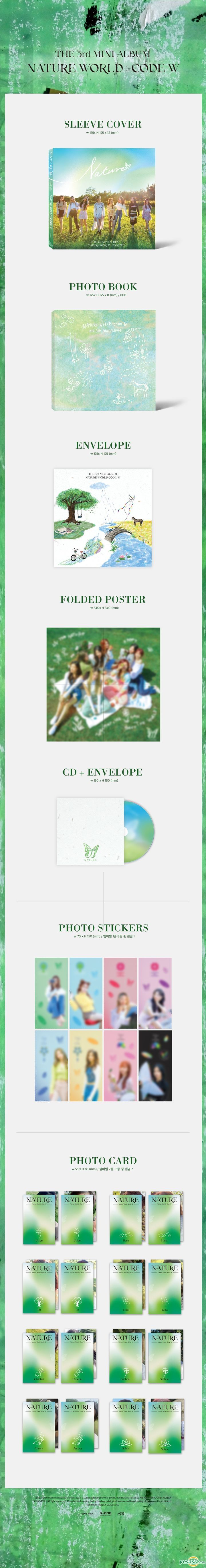 YESASIA: NATURE Mini Album Vol. 3 - NATURE WORLD : CODE W CD - NATURE ...