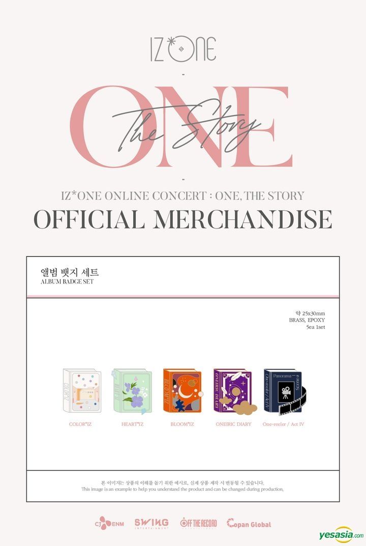 YESASIA: IZ*ONE 2021 Online Concert ONE, THE STORY - Album Badge Set ...