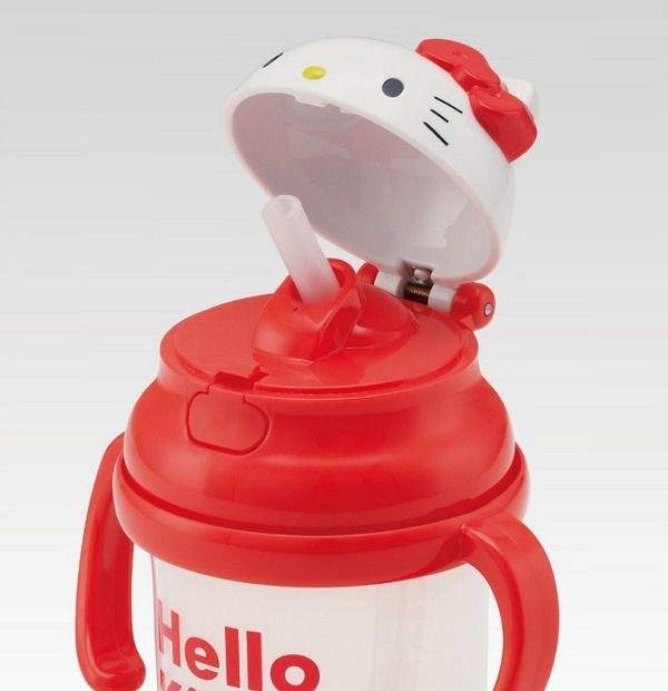 YESASIA: Hello Kitty Plastic Cup with Straw for Kids - Skater ...