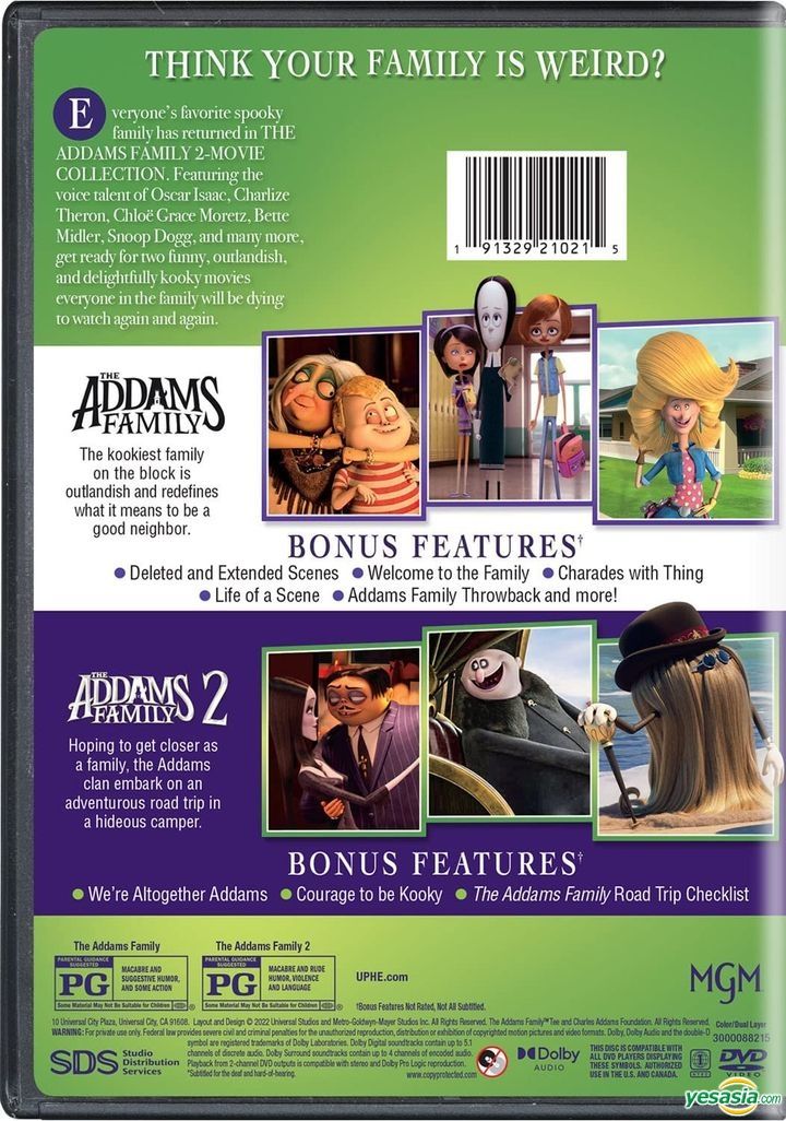 YESASIA: The Addams Family 2-Movie Collection (DVD) (US Version) DVD ...