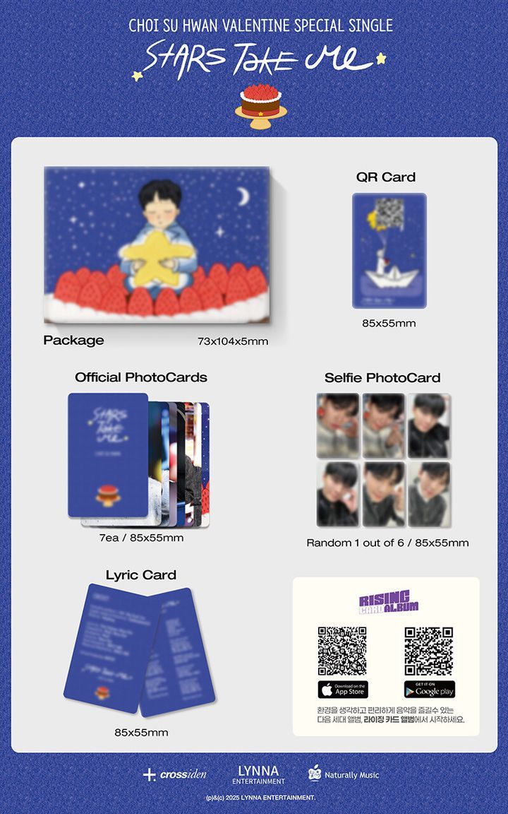YESASIA : Choi Su Hwan Special Single - STARS TAKE ME (Rising Card Version) - Choi Su Hwan ...