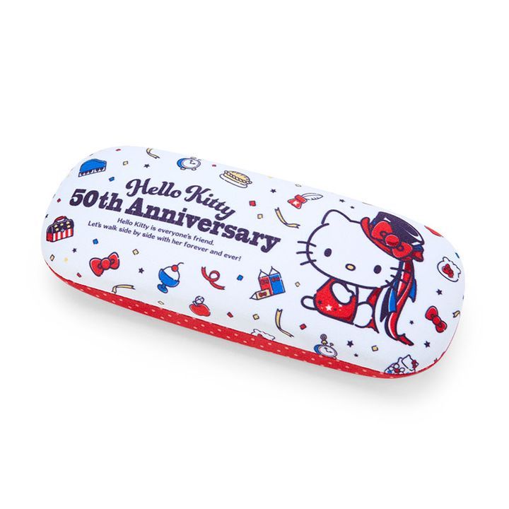 YESASIA: Hello Kitty 50th Eye Glasses Case with Cleaning Cloth ...