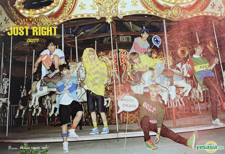 YESASIA: GOT7 Mini Album Vol. 3 - Just Right + 1 Random Poster in Tube ...