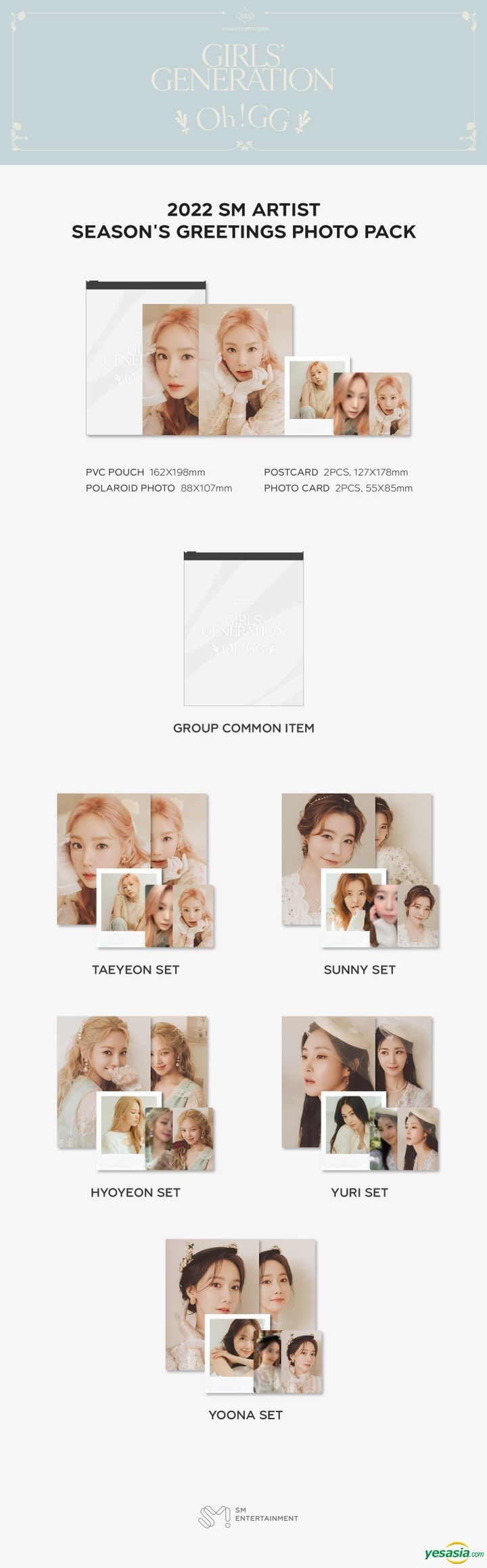 YESASIA : Girls' Generation-Oh!GG - 2022 Season's Greetings Photo Pack ...