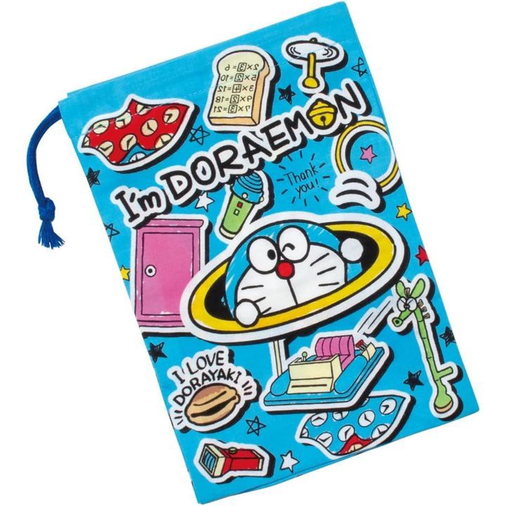 YESASIA: Doraemon Drawstring Pouch - Skater - Lifestyle & Gifts - Free ...