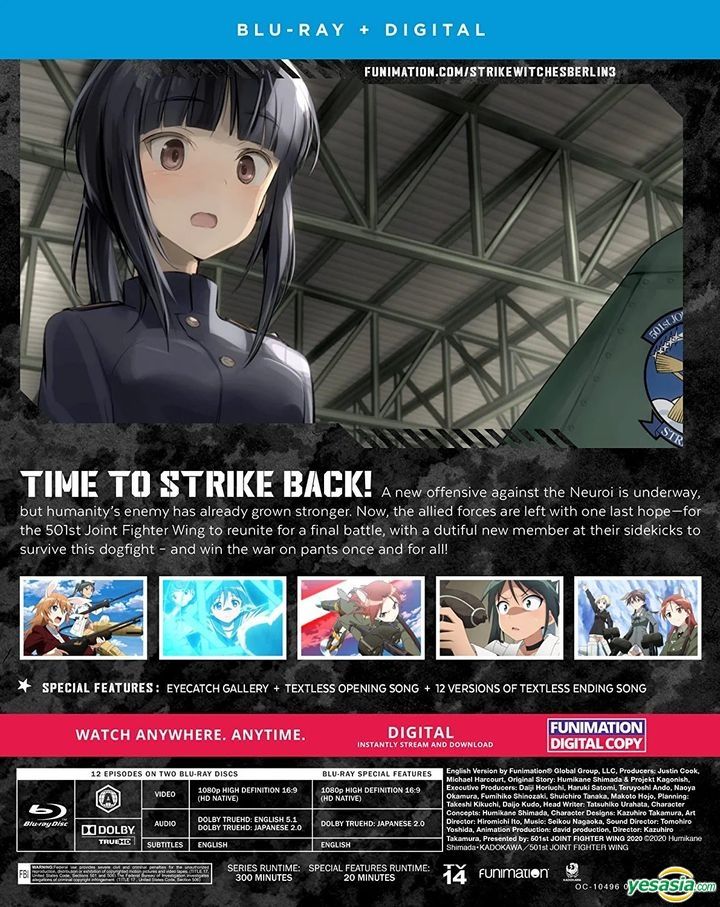 YESASIA: Strike Witches: Road to Berlin (Blu-ray + Digital) (Ep. 1-12 ...