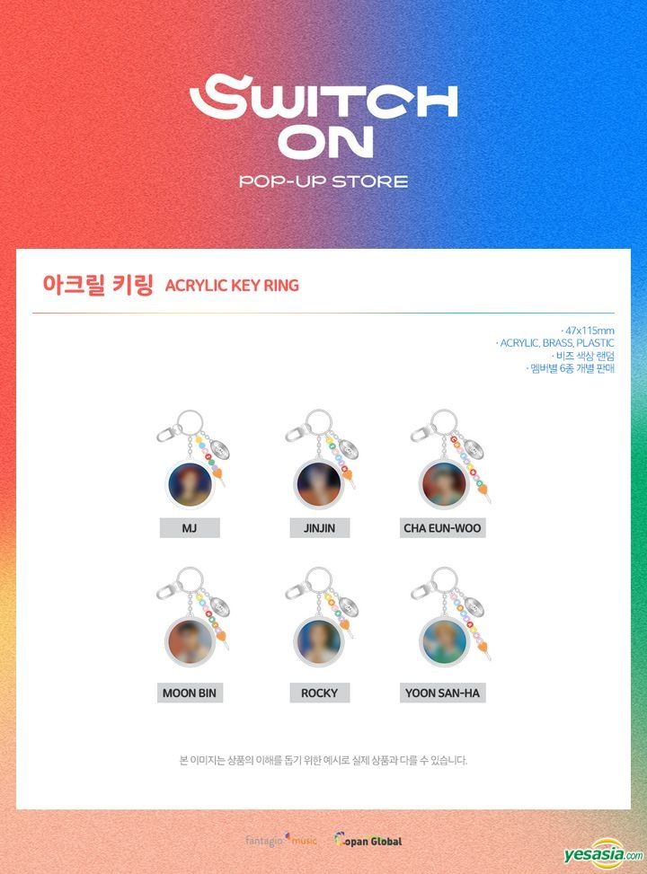 YESASIA: Astro 'Switch On' Pop-up Store Official Goods - Acrylic Key ...
