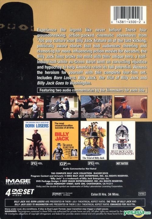 YESASIA: The Complete Billy Jack Collection (4-DVD Set) (US Version ...