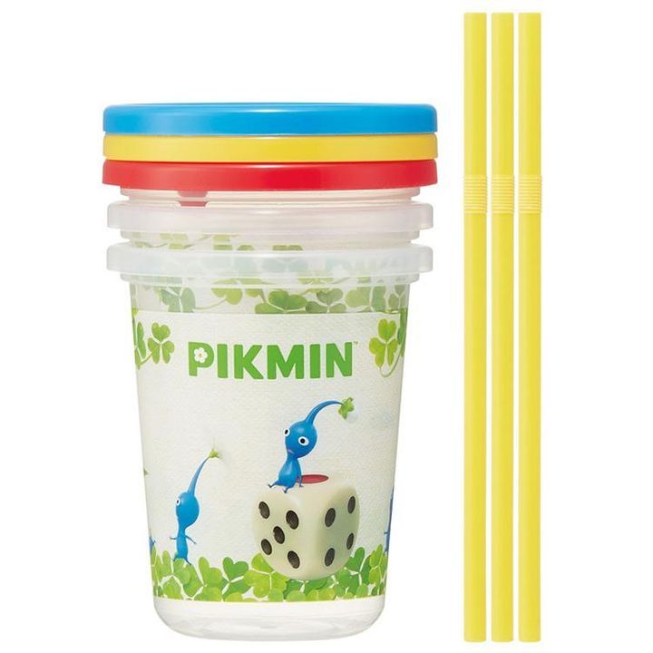 YESASIA: PIKMIN Tumbler Set with Straw (3 Pieces) - Skater - Lifestyle ...