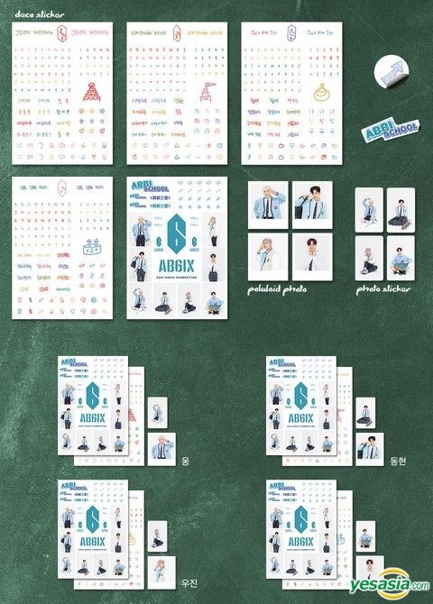 YESASIA: AB6IX 2021 Fanmeeting 'ABBI School' Official Goods - Sticker ...