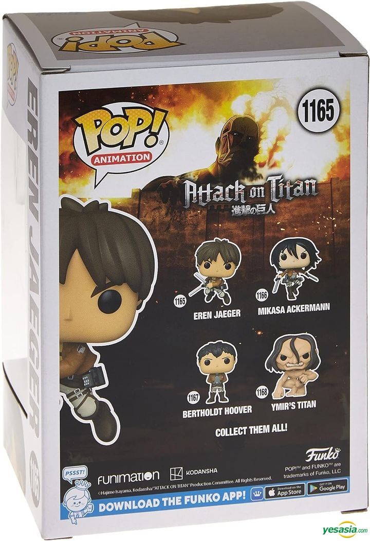 YESASIA: FUNKO POP! ANIME: Attack on Titan - Eren Jaeger (Vinyl Figure ...