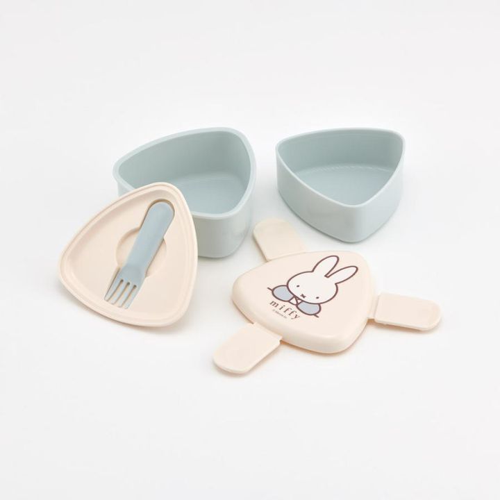 YESASIA: Miffy Onigiri Box / Food Storage Box (with Fork) - Skater - Lifestyle & Gifts - Free ...