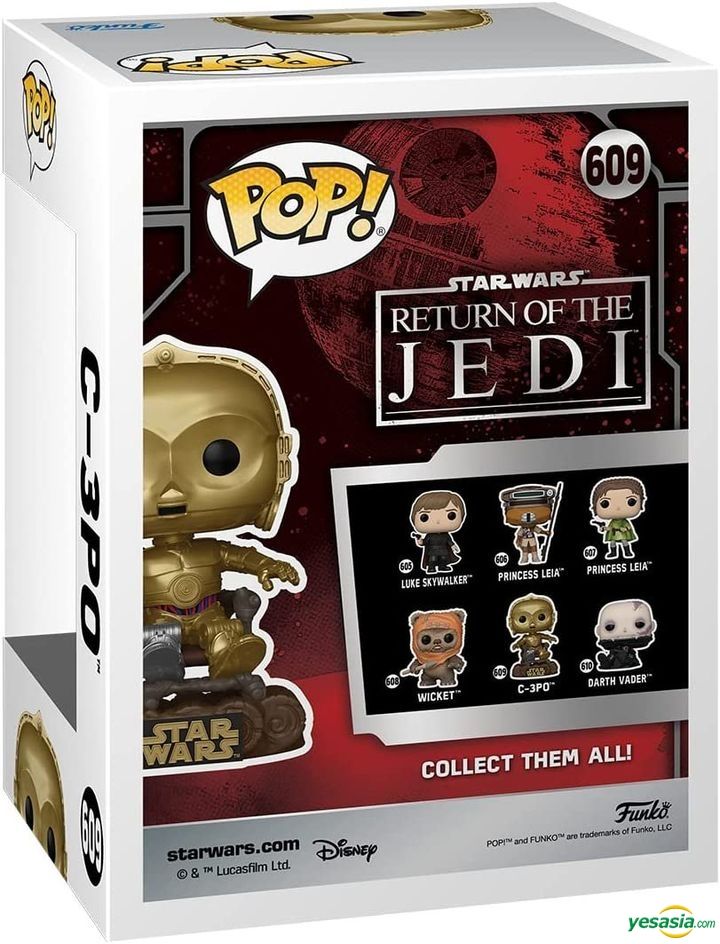 YESASIA: FUNKO POP! STAR WARS: Return of the Jedi 40th - C3P0 in chair (Vinyl Figure) #609 PHOTO ...