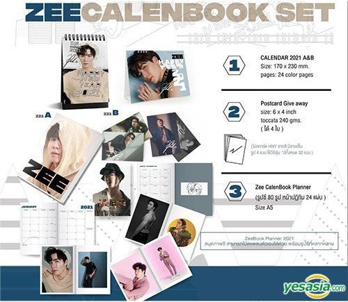 YESASIA: Zee - CalenBook Set Celebrity Gifts,CALENDAR,PHOTO/POSTER,MALE ...