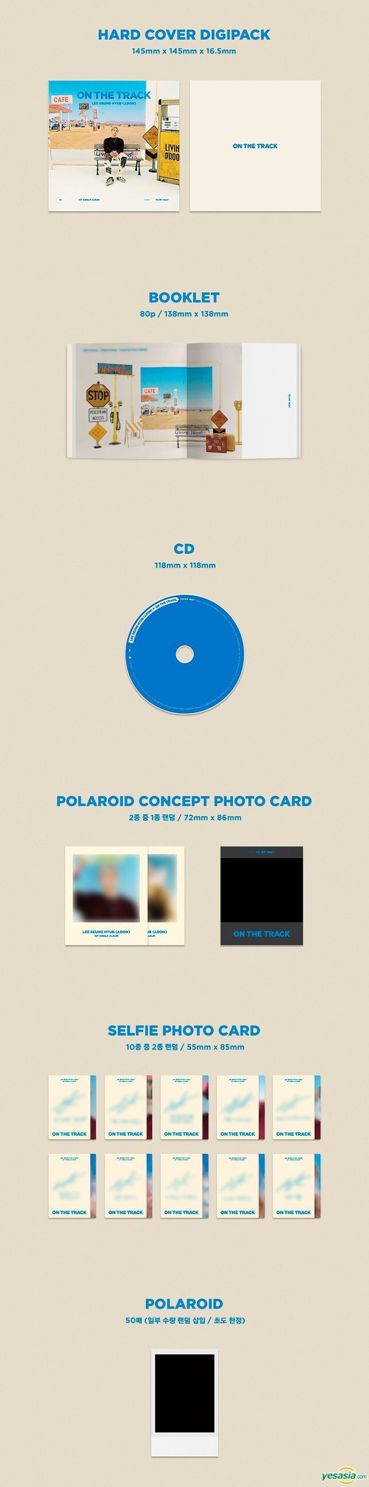 YESASIA: J.DON Single Album Vol. 1 - ON THE TRACK (Random Version) CD ...