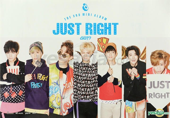 YESASIA: GOT7 Mini Album Vol. 3 - Just Right + 1 Random Poster in Tube ...
