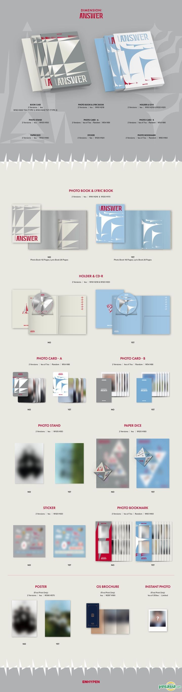 YESASIA: Image Gallery - ENHYPEN Vol. 1 Repackage - DIMENSION : ANSWER ...