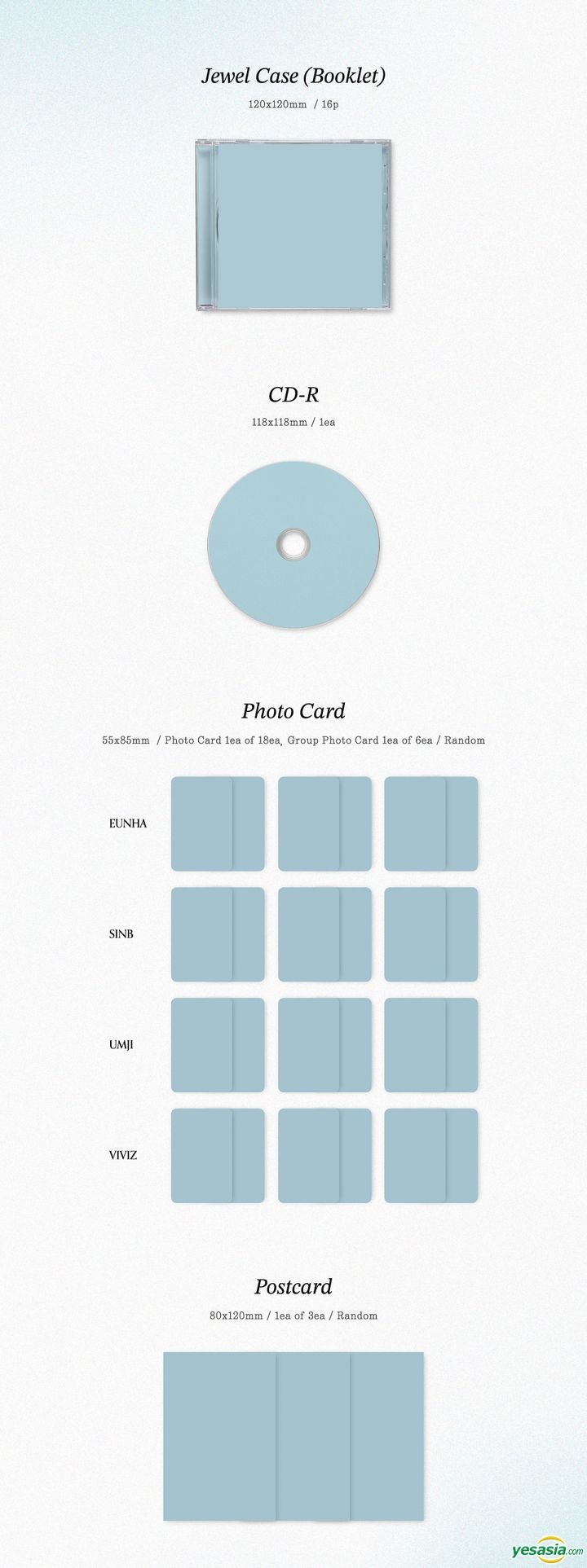YESASIA: VIVIZ Mini Album Vol. 3 - VarioUS (Jewel Case) (Eunha Version ...