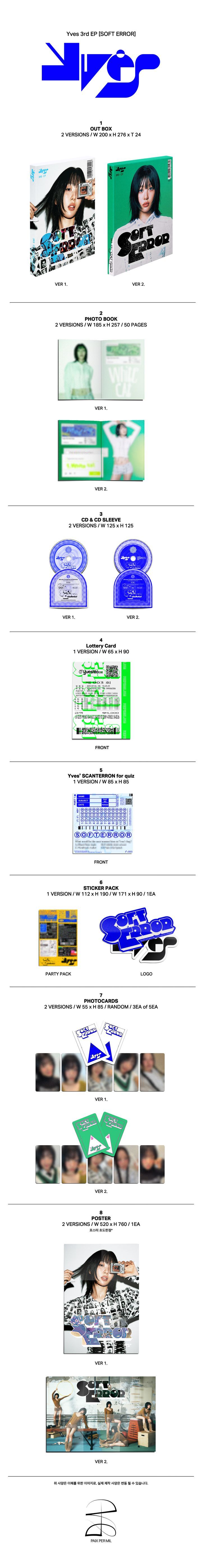 YESASIA: Yves EP Album Vol. 3 - Soft Error (Random Version) Music ...