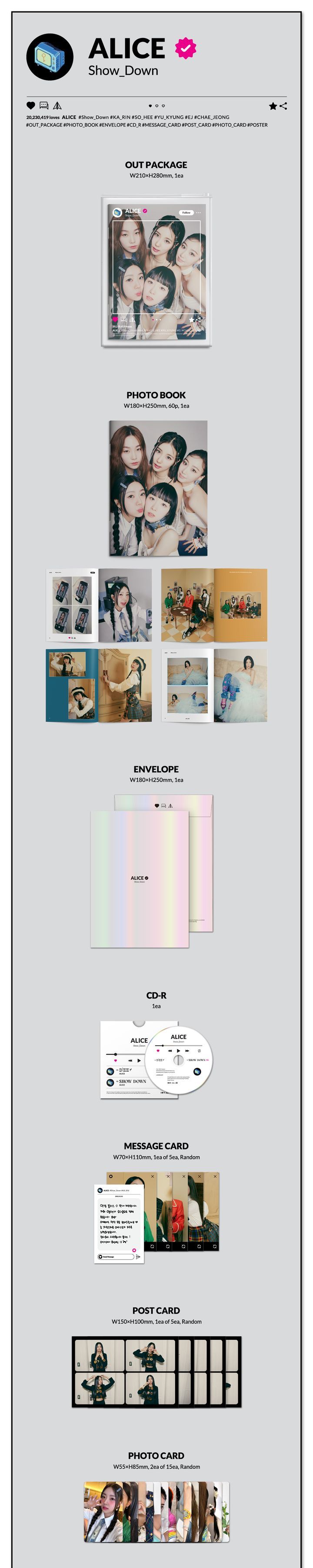 YESASIA: ALICE Single Album Vol. 2 - SHOW DOWN CD - ALICE, IOK COMPANY ...