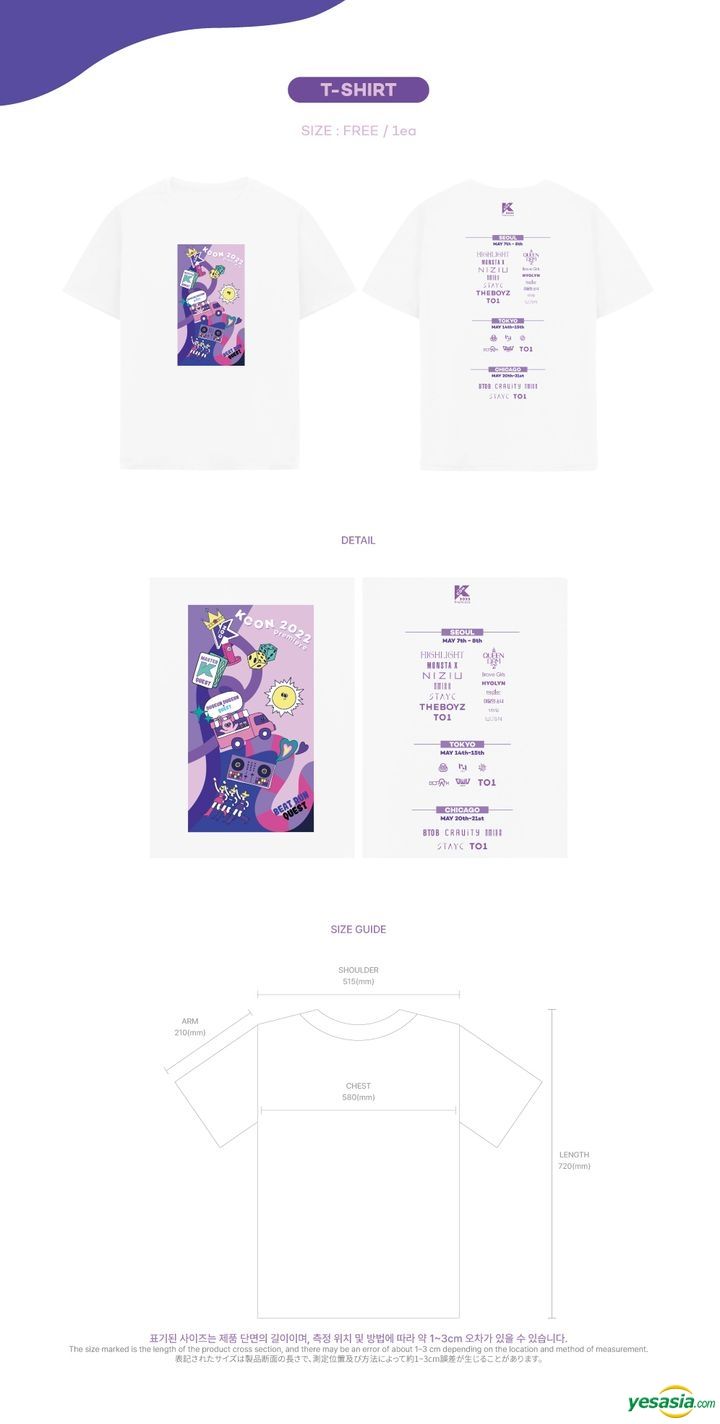 YESASIA: KCON 2022 Premiere OFFICIAL MD - T-shirt FEMALE STARS,GIFTS ...