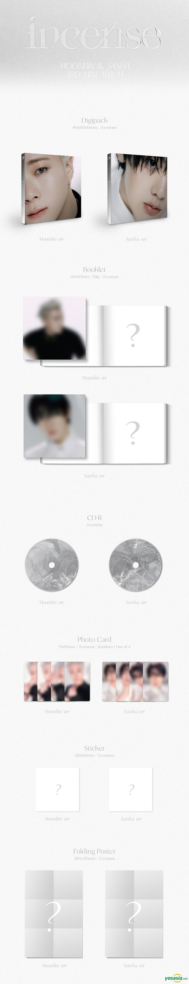 YESASIA: Astro: Moonbin & Sanha Mini Album Vol. 3 - INCENSE (Moonbin ...