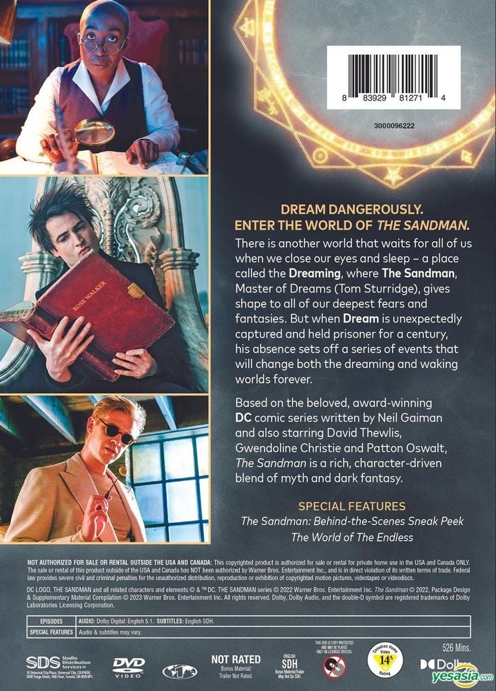 YESASIA: The Sandman (2022-) (DVD) (Ep. 1-11) (Season 1) (US Version ...